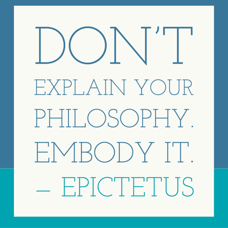 Stoic Coffee Break – "Act according to your principles, not your moods."